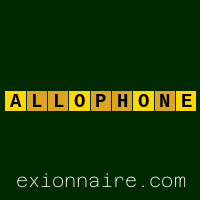 Définition ALLOPHONE