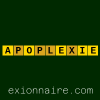 Définition APOPLEXIE