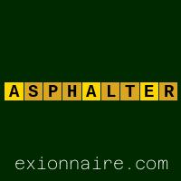 Conjuguer ASPHALTER