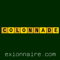 Définition COLONNADE