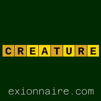 Définition CRÉATURE