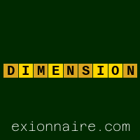 Définition DIMENSION