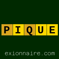 Mots PIQUE et PIQUÉ