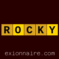 ROCKY — Définition du dictionnaire