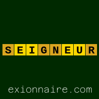 Définition SEIGNEUR