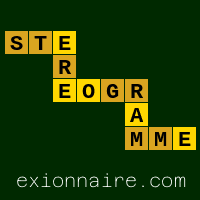 Définition STÉRÉOGRAMME